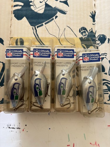 Four Fred Arbogast NFL Seattle Seahawks Fishing Lures in the Original ...