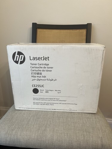 New Genuine HP CE255XC Black Toner Cartridge Box- sealed | eBay