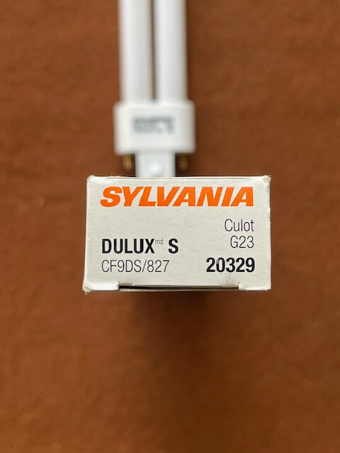 Sylvania DULUX S 9W CF9DS/827/ECO Compact Fluorescent Light Lamp Tube ...