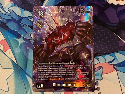 Shroudmon Alternate Art Foil - BT16-080 - NM - Digimon TCG | eBay