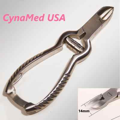 Toe Nail Nipper Clipper Cutter CVD Stainless Steel Heavy Duty Barrel ...