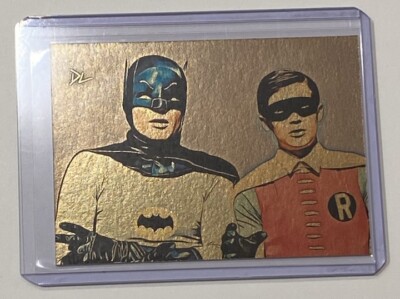 Batman & Robin Gold Plated Artist Signed “The Dynamic Duo” Trading Card ...