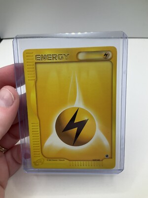 Pokémon TCG Expedition Base Set E-Reader Electric Energy Card 163/165 ...