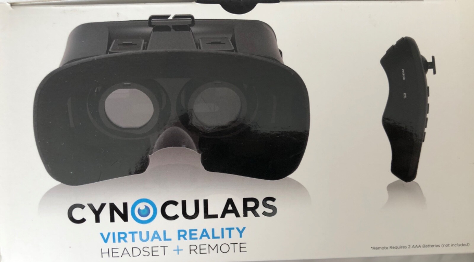 Cynoculars Virtual Reality Headset and Remote, for Gaming, Movies, and ...