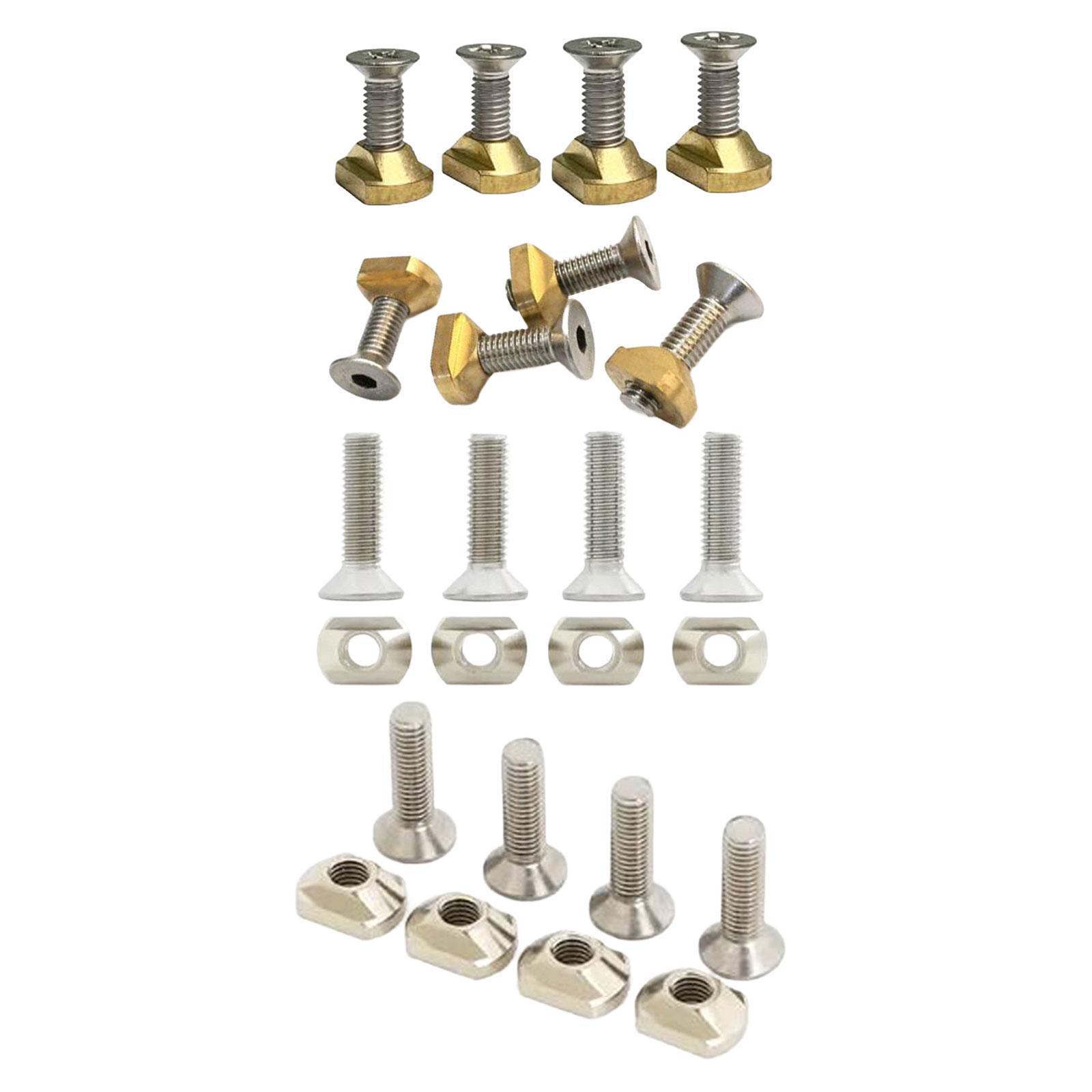 4 Pieces Surfboard Fin Screws No Tool Required Universal Longboard Fin ...