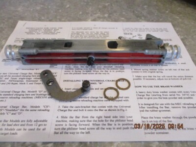 Universal Charge Bar "D" Mec Progressive Shotshell Reloaders | eBay