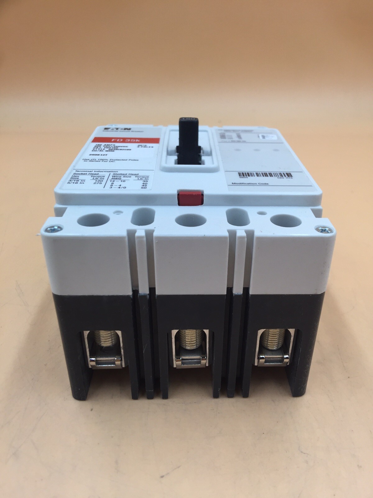 HOUSTON STOCK NEW BOXED EATON FD3150 TYPE FD 150 AMP 600V FREE 2 DAY ...