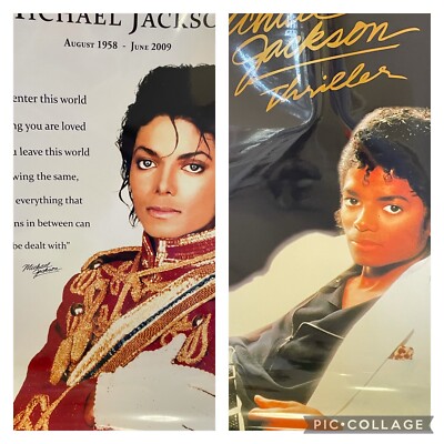 Laminated 90*60cm Michael Jackson posters X2 official licensed product ...