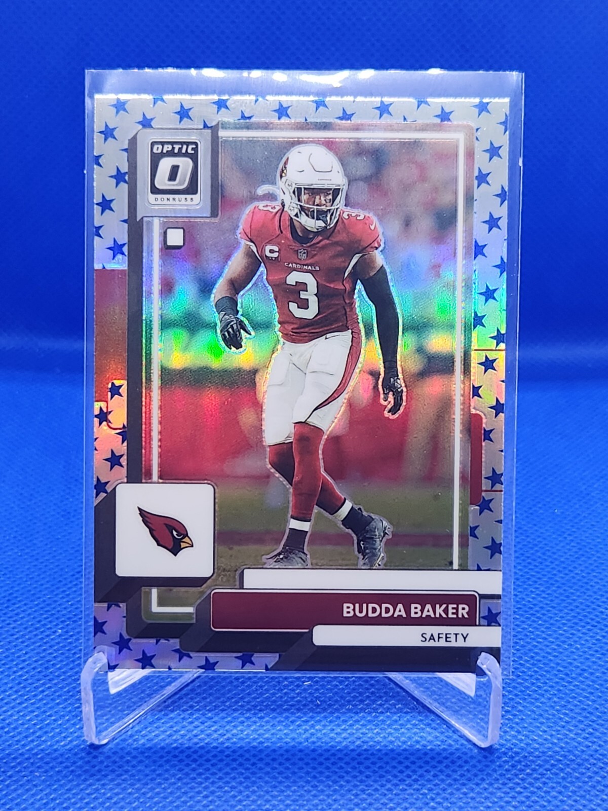 2022 Donruss Optic Football #5 Budda Baker Blue Stars Prizm SP | eBay
