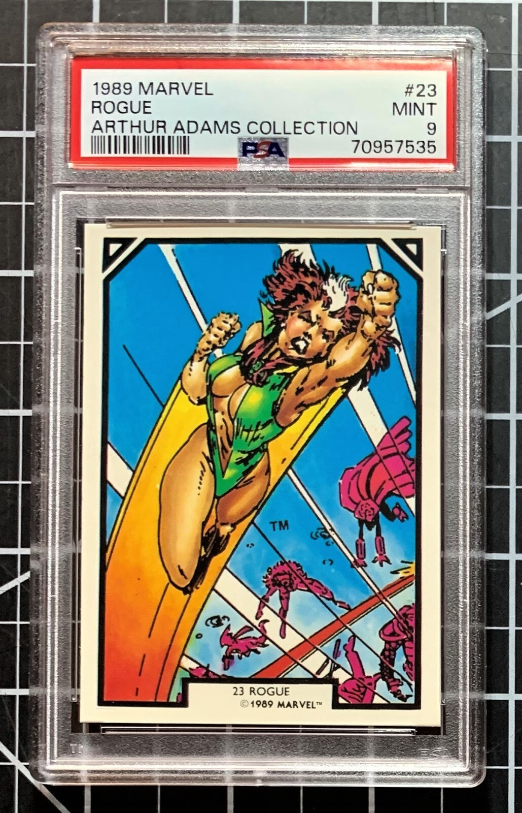 1989 Marvel Comic Images Arthur Adams - #23 Rogue - PSA 9 MINT | eBay