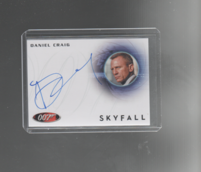 Tarjeta Autografiada De Daniel Craig Daniel Craig Autogramm