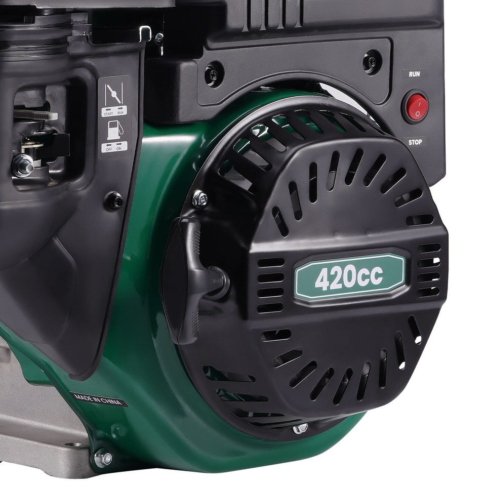 420cc Gasoline Engine Motor Horizontal 4 Stroke 15HP Recoil Start Lawn ...