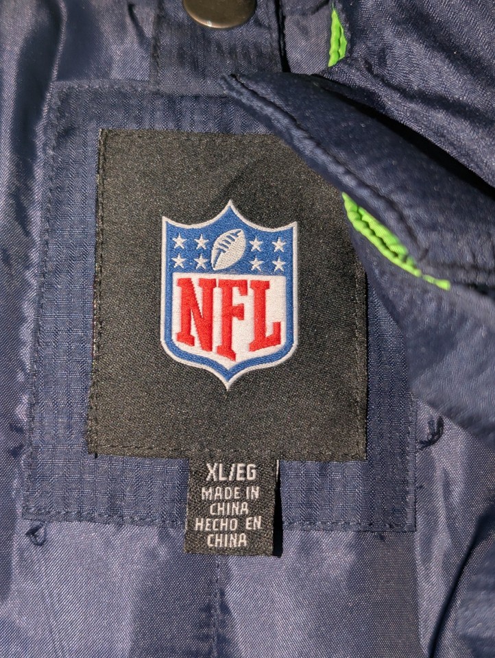 Seattle Seahawks Jacket NFL Parka Coat Size XL Men's NFL Sports - FREE ...