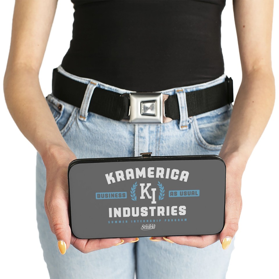 Hinged Wallet Seinfeld Kramer KRAMERICA INDUSTIES Logo Grays/Blue | eBay