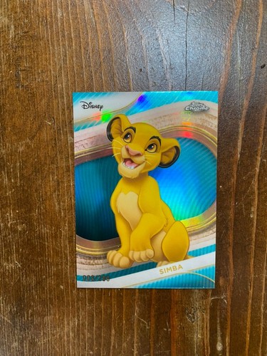 2025 Topps Chrome Disney SIMBA Aqua Refractor 008/299 #100 Lion King Numbered | eBay