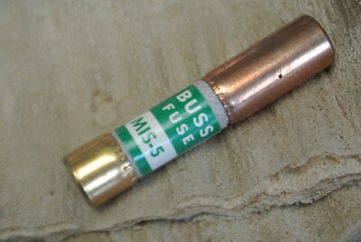 BUSS MIS-5 NON-TIME-DELAY PIN-INDICATING SUPPLEMENTAL FUSE 5A, 600V NEW ...