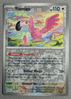 Flamigo Reverse Holo NM PAL 170/193 Paldea Evolved Pokemon Card | eBay