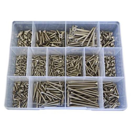 1 x 610 Piece 4g - 8g Stainless Countersunk Self Tapper Screw G304 Grab ...