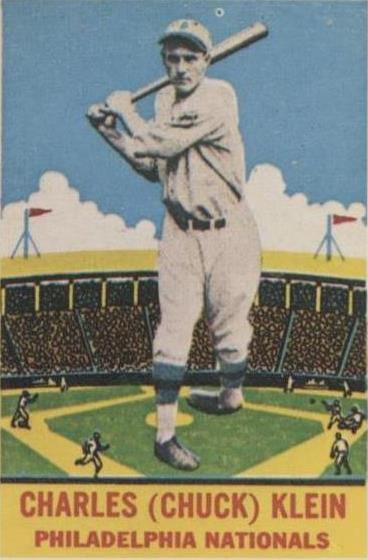 1977 Dover Classic Baseball Cards Reprints - Chuck Klein 1933 DeLong ...