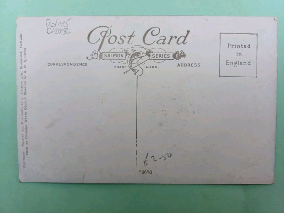 POST CARD SALMON AR QUINTON 2670 BROADSTAIRS, PROMENADE & BANDSTAND ...