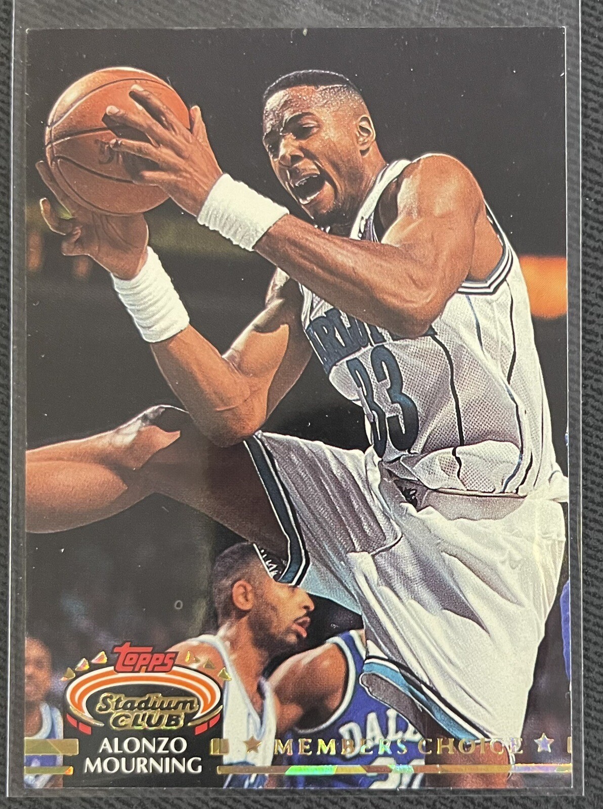 1992-93 Topps Stadium Club Members Choice Alonzo Mourning #209 Rookie RC HOF | eBay