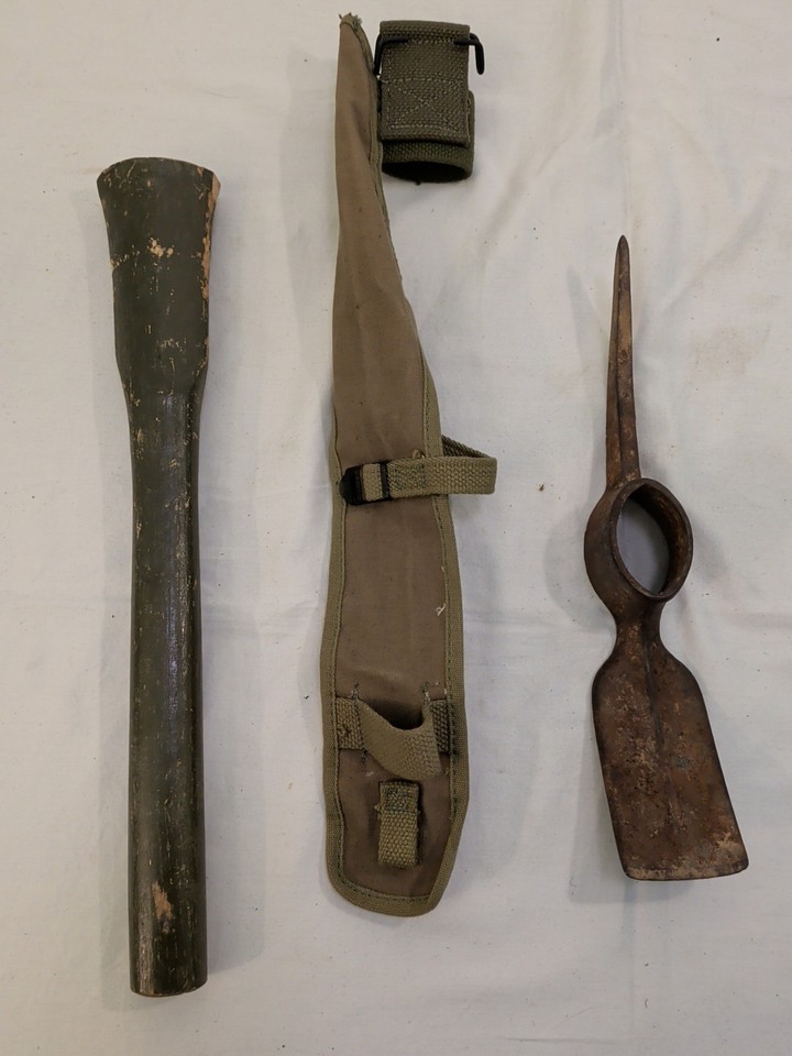 WWII Era US Army M1910 Pick & Mattox w/Canvas Cover US 1944 American ...