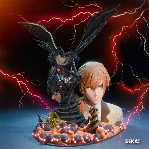 Death Note Diorama | Multi-Character Resin Kit | Ryuk Light L Lawliet ...