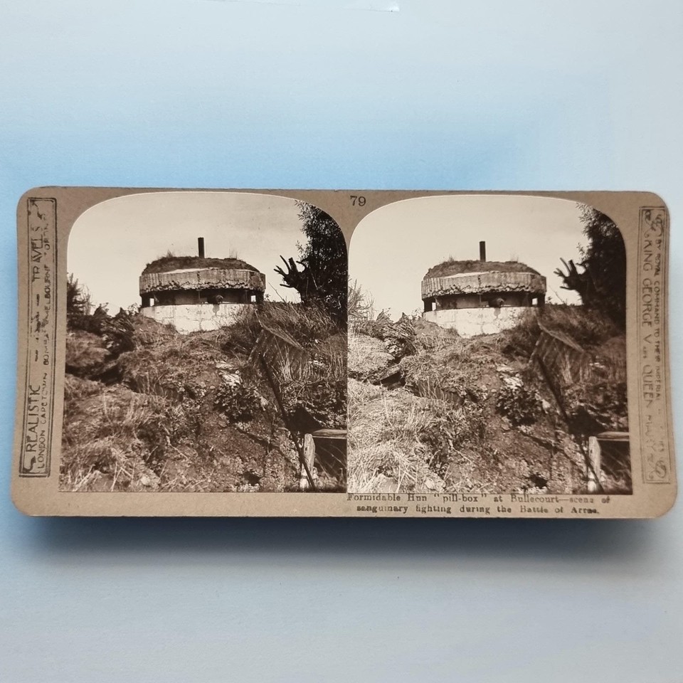 WW1 Military Stereoview C1916 Arras France Formidable German Concrete ...