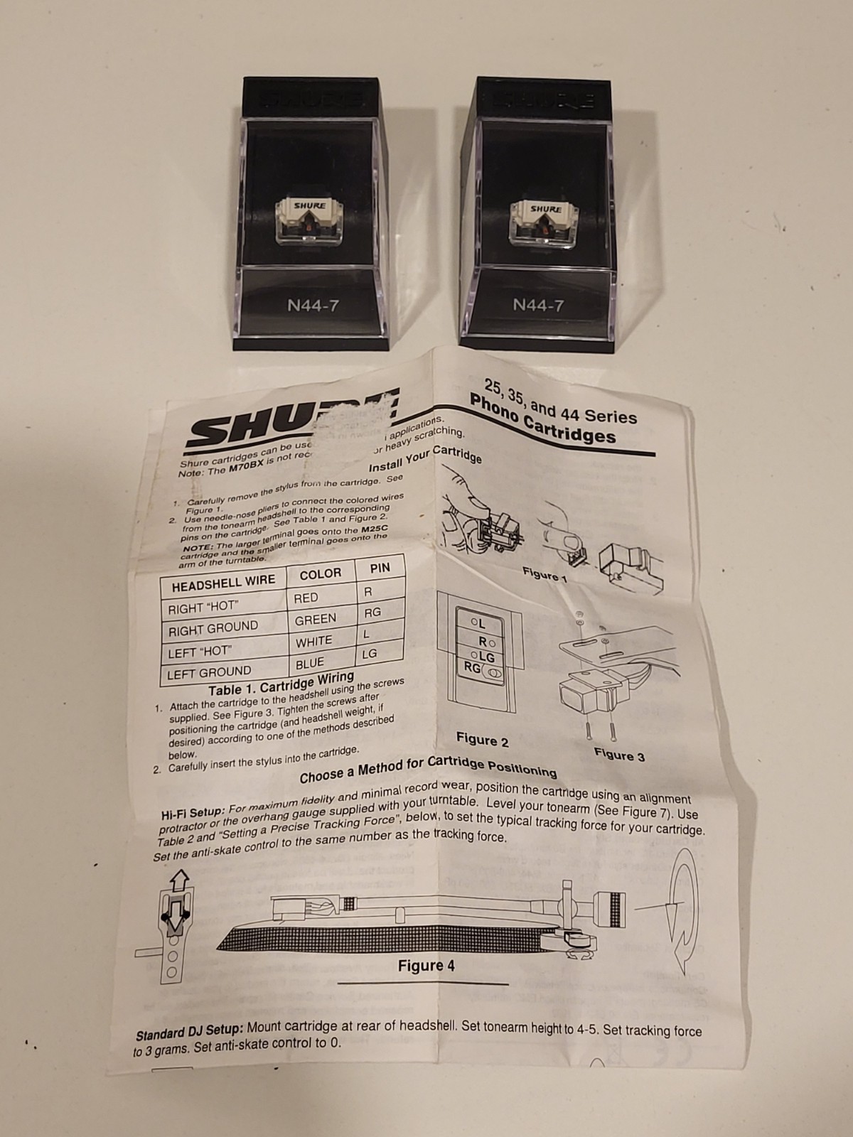 Lot Of 2 Shure N44-7 Stylus M44-7 Turntable Record Player Needles Free ...