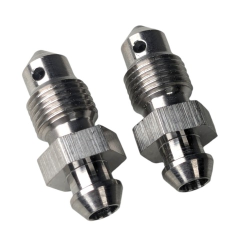 CNC Milled stainless Pair Brake Bleeder Screw Valve M10 x 1.0 for ...