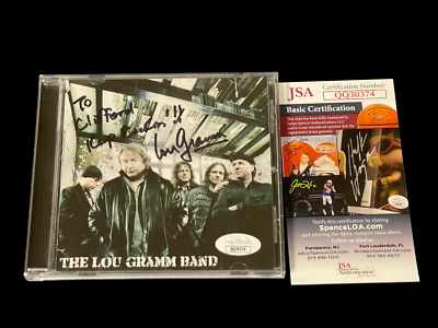Lou Gramm Foreigner Black Sheep Lead Singer Signed Autograph Photo CD ...