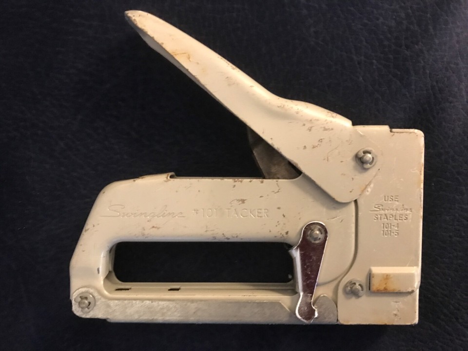 Vintage Swingline #101 Tacker Stapler Staple Gun Gray Grey Works Great ...