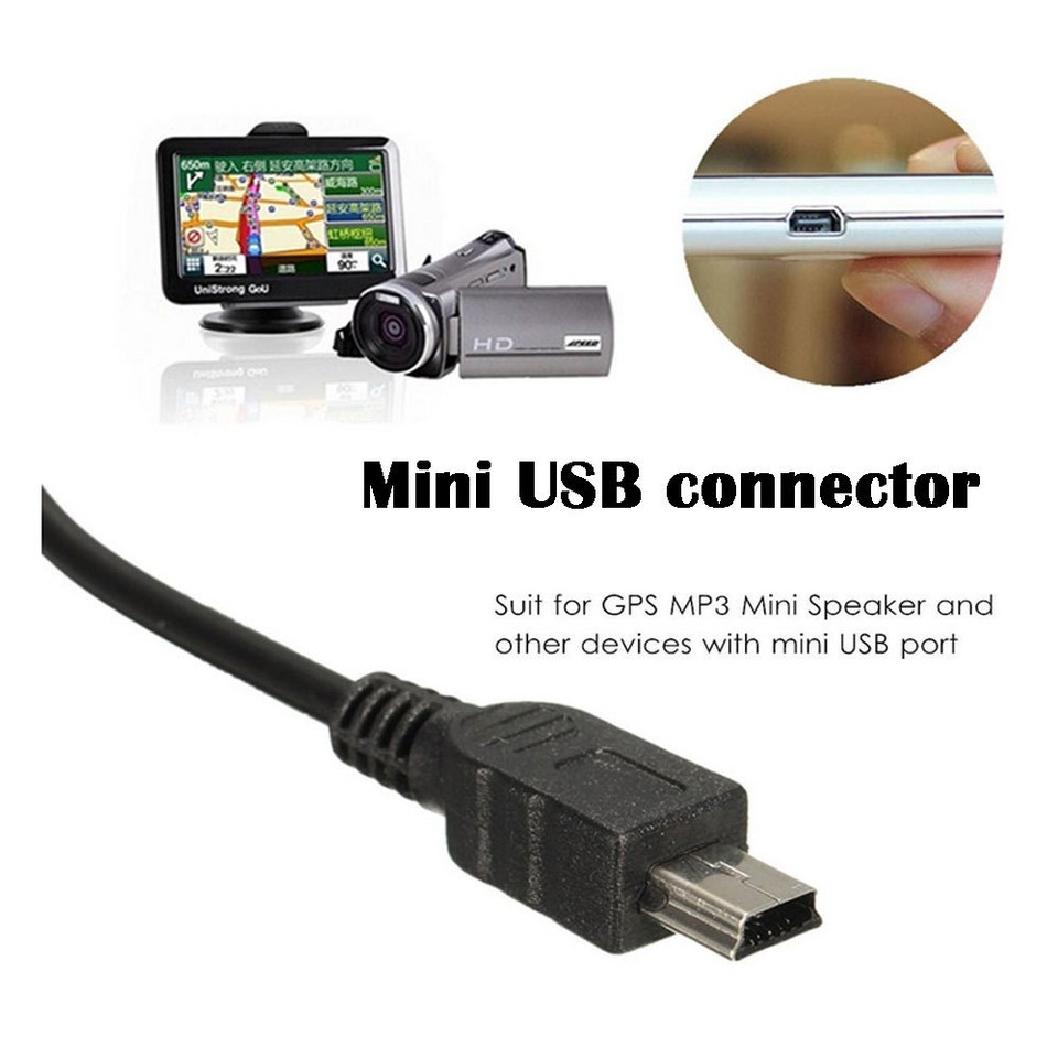 PwrON 5V 2A Mini USB AC/DC Wall Power Adapter For Portable Audio Dock ...