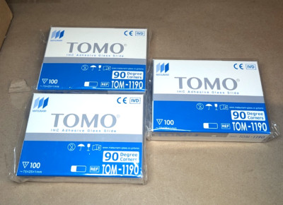 3-pack 100 TOMO Adhesion Microscope Slides, Matsunami Glass, TOM-1190 ...