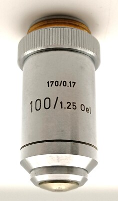 Ernst Leitz Germany Microscope Oil Immersion Objective 100x/1.25 170/0 ...