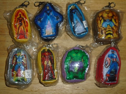 Marvel Heroes 4" Zipper Pulls 8 Avengers & Fantastic Four Unused | eBay