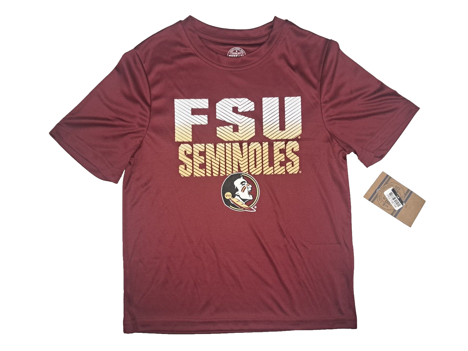 NCAA FSU Seminoles Florida State University Boy's Poly T-Shirt Small 6/ ...