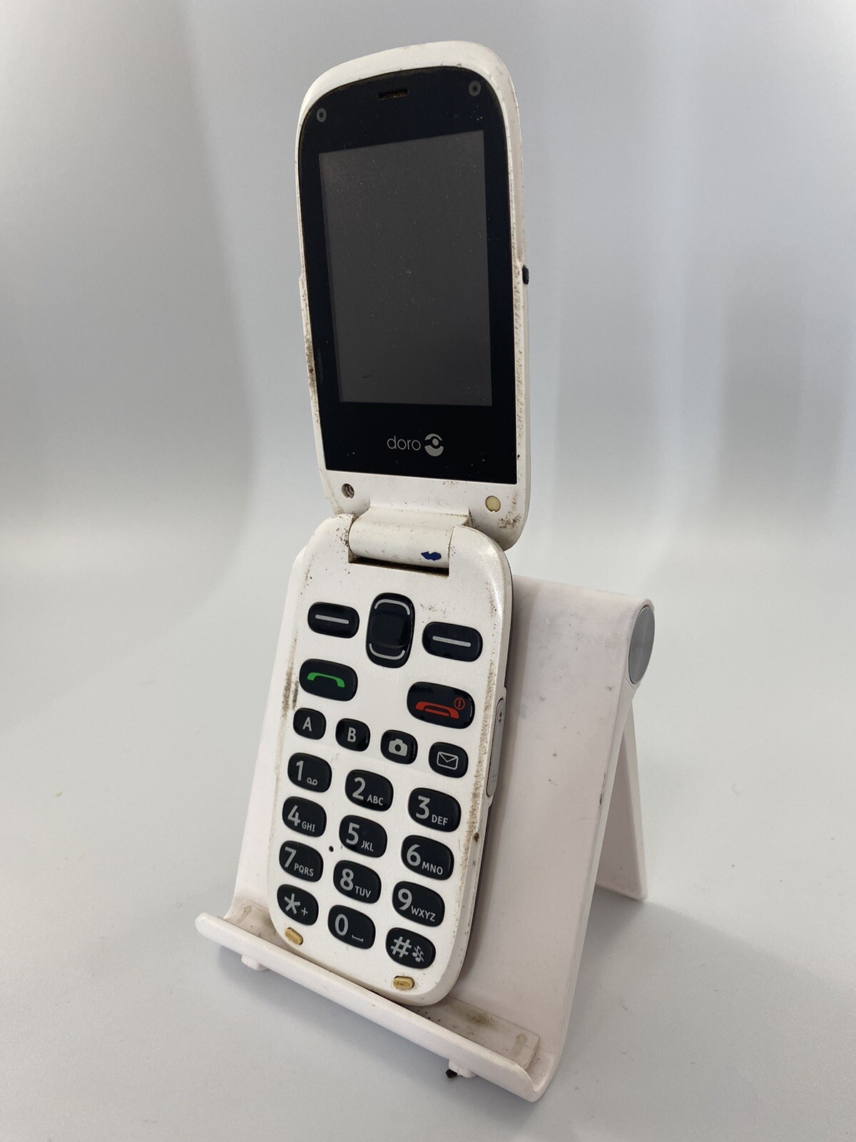 Doro PhoneEasy 6030 Grey Unlocked 2.4" SMS Clamshell Mobile Flip Phone ...