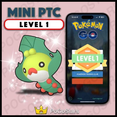 Pokémon PTC Go - Shiny Sewaddle - LVL1 Level 1 Read Description | eBay