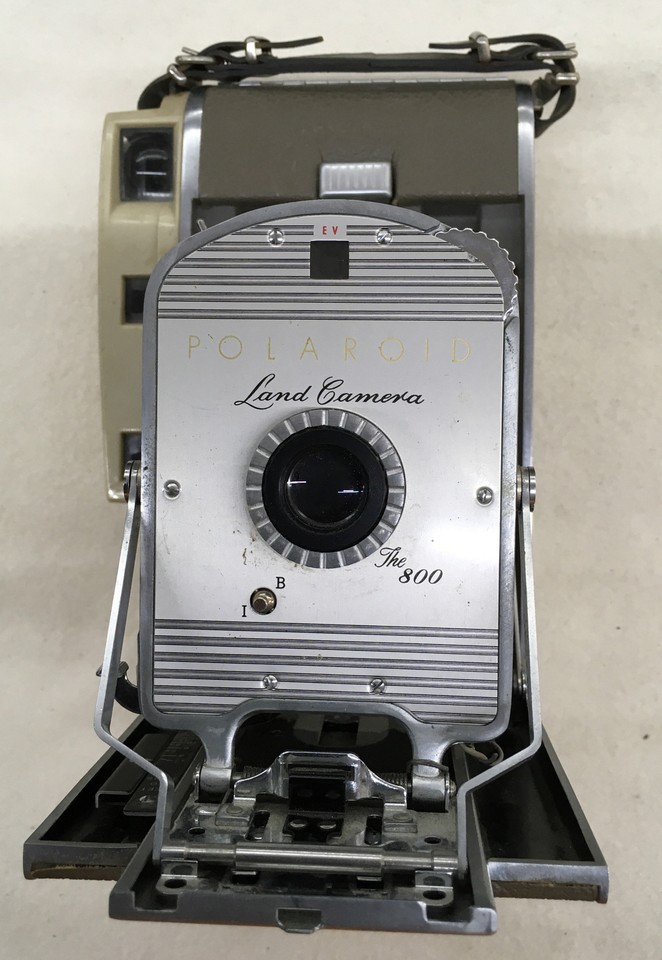 Vintage Polaroid Land Camera Model 800 Kit & Case Light Flash & acc ...