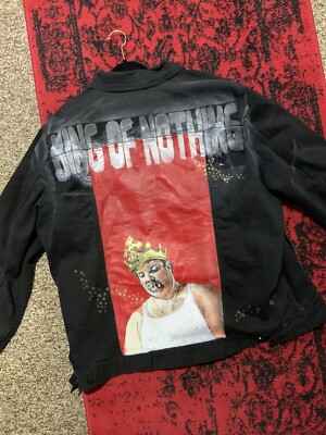 Custom Painted Chris Farley Denim Jacket, 3XL | eBay