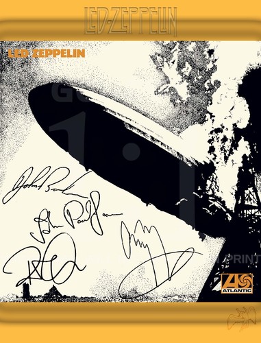 LED ZEPPELIN SIGNED PHOTO ALBUM #1 AUTOGRAPH SIGNATURE POSTER 8.5X11 ...