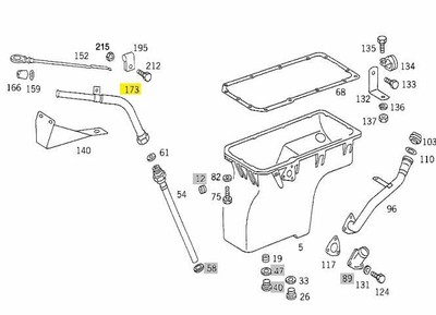A4420100266 MERCEDES 402 441 442 GUIDE TUBE OIL DIPSTICK GENUINE NEW | eBay