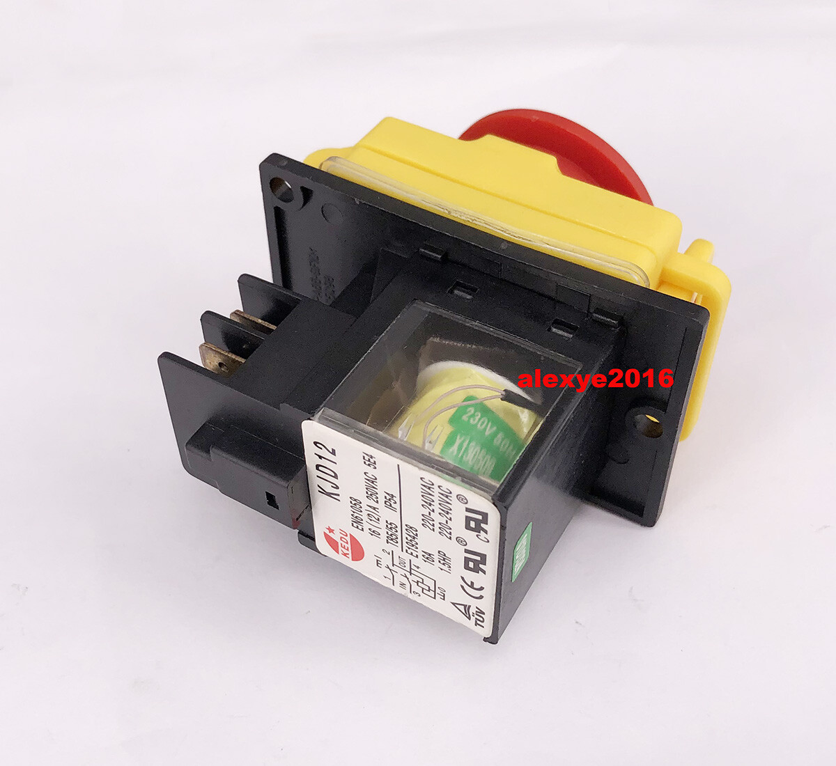 KEDU KJD12 EN61058 E195428 Switch 4 Pins 16A 220-250VAC Part #:01D1324 ...