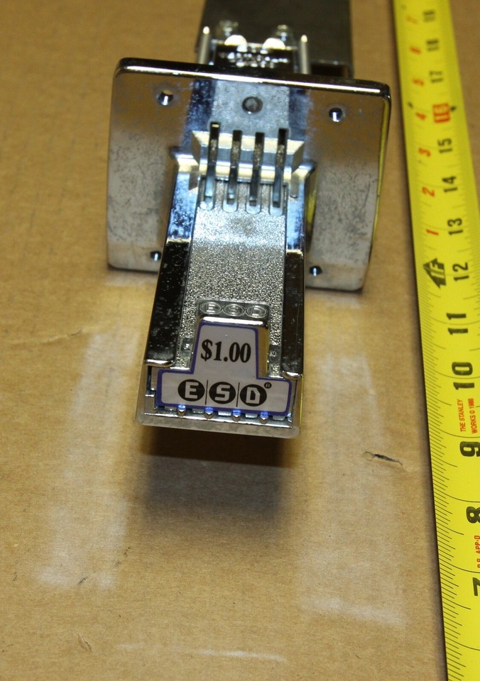 Valley coin operated pool table ESD coin chute set at $1.00 or 4 ...