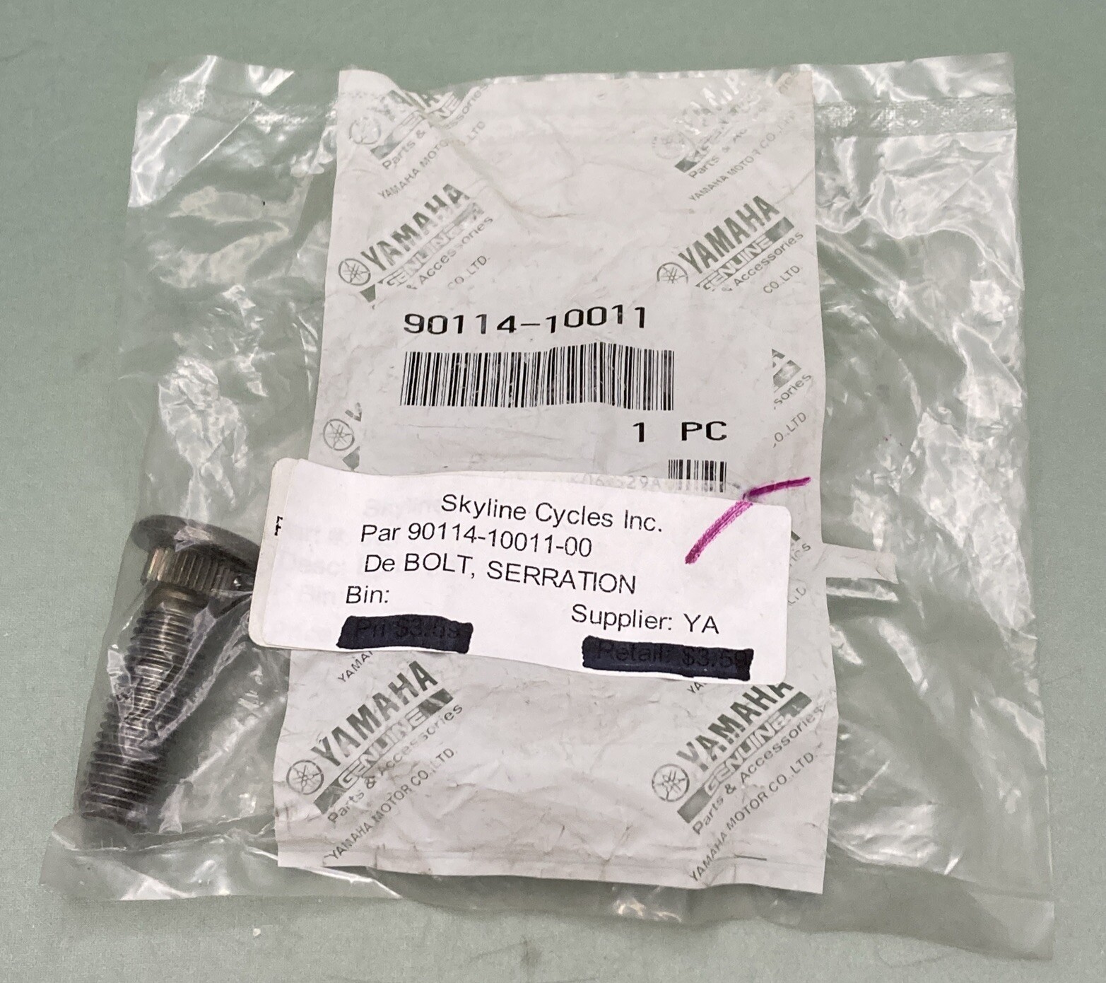 NEW GENUINE YAMAHA 90114-10011 FRONT WHEEL Bolt, Serration | eBay