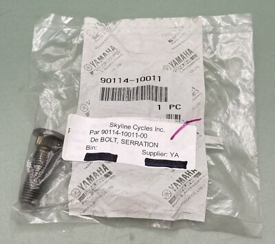 NEW GENUINE YAMAHA 90114-10011 FRONT WHEEL Bolt, Serration | eBay