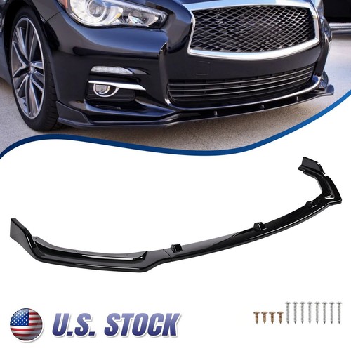 For Infiniti Q50 Base Luxe 2018-2023 Glossy Front Bumper Lip Splitter ...
