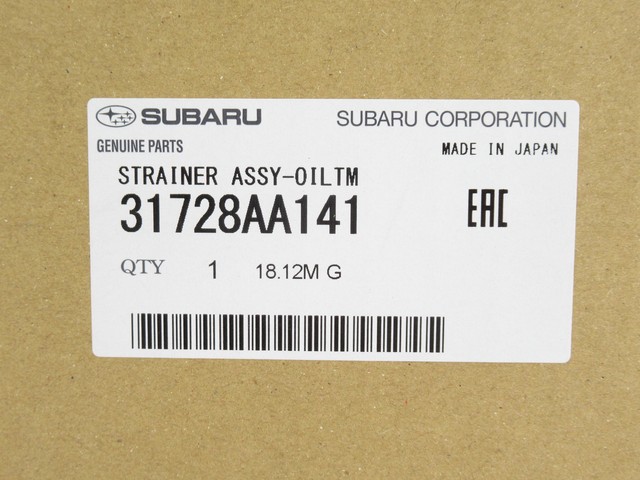 Genuine OEM Subaru 31728AA141 Automatic Transmission Strainer Filter ...