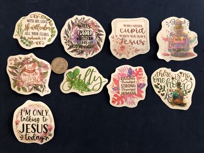 Lot of 9 Scripture Religious Stickers. Scrapbook Stickers - Water ...